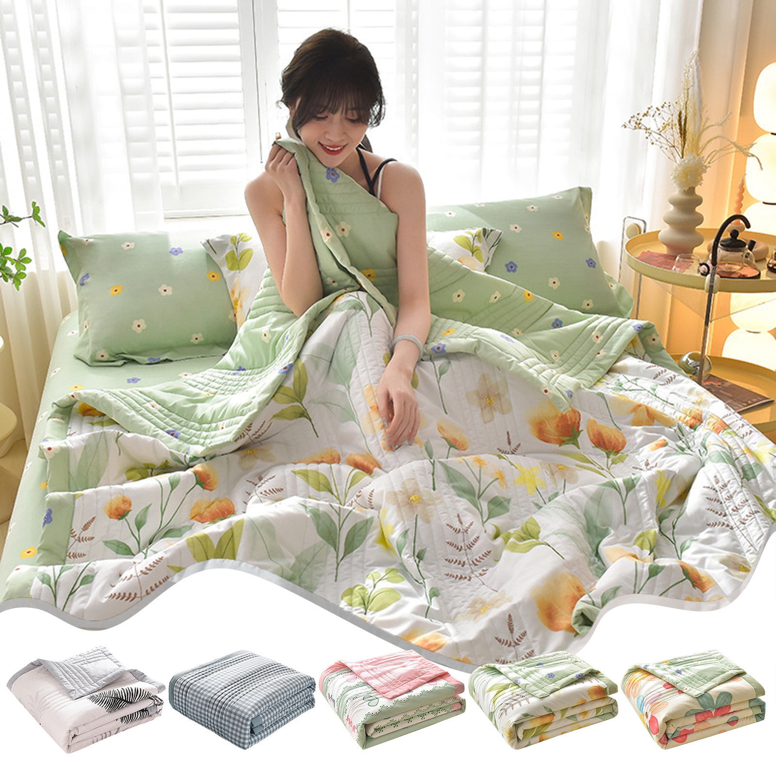 InsCrazy Cooling Comforter Queen Size Skin-friendly and Keep Adults ...
