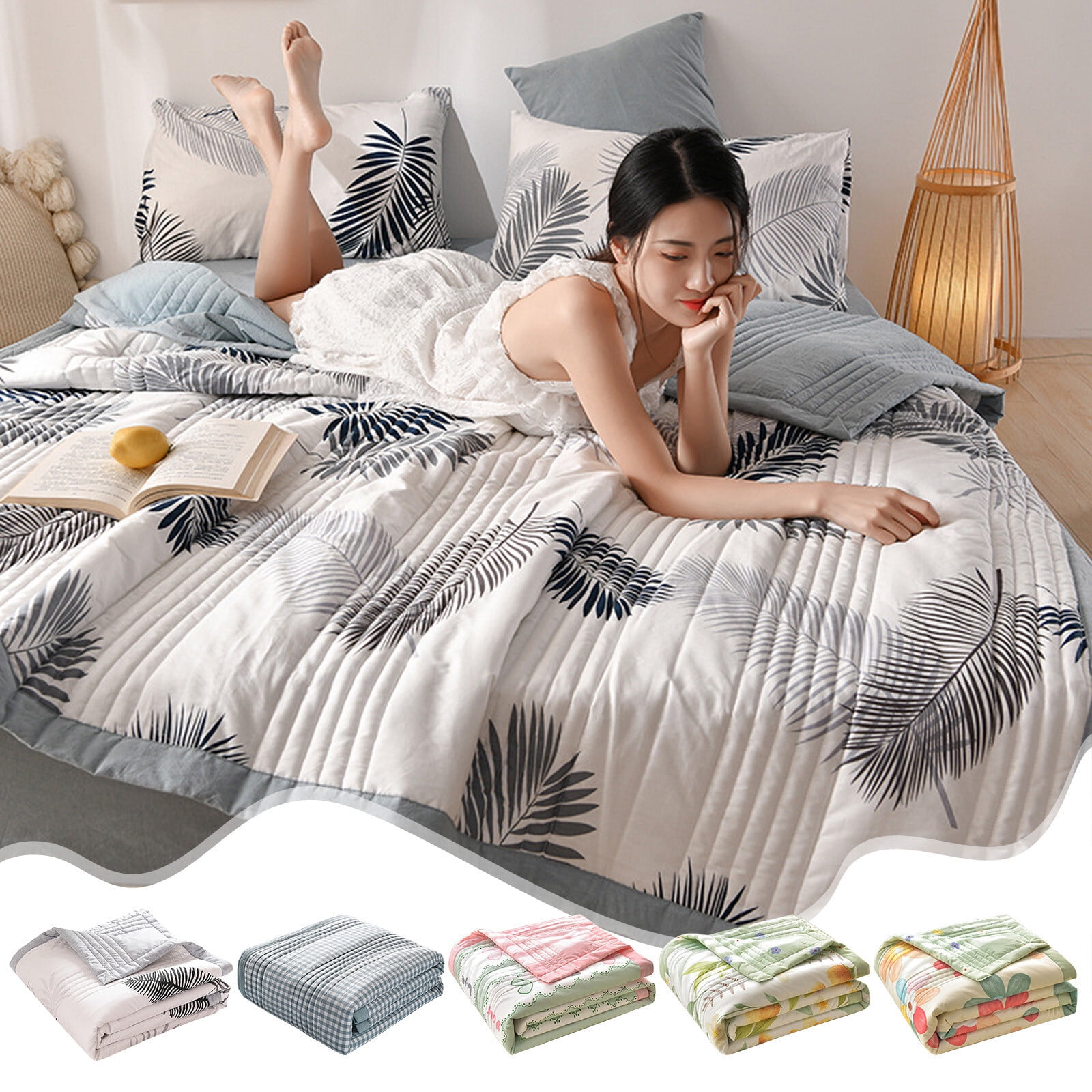 InsCrazy Cooling Comforter Queen Size Skin-friendly and Keep Adults ...