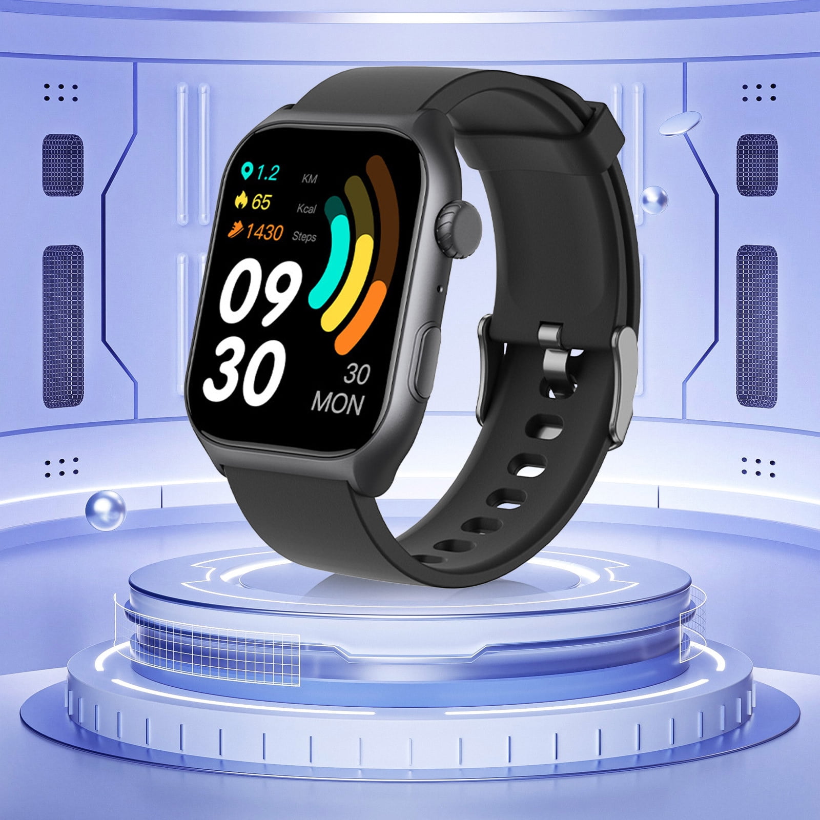 InsCrazy Smart Watch, Waterproof Smartwatch with HD Call 100+ Sports ...