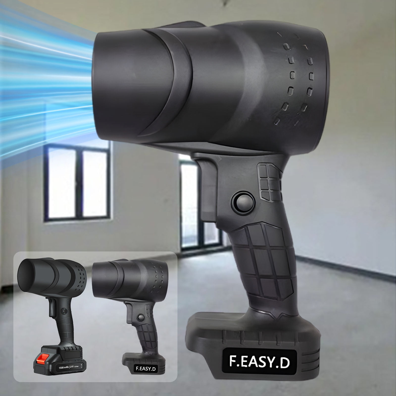 LoyisViDion Cordless Leaf Blower Violent Turbo Fan High Speed Blower ...