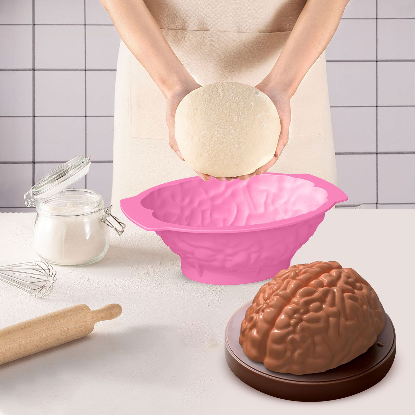 Flash Deals New Brain Cake Baking DIY Creative Steamed Cake Bread ...