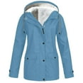 Flash Deals Plus Size Winter Coats For Women 3x 4x Black Pea Coat Long Sleeve Hooded Puffer Coat