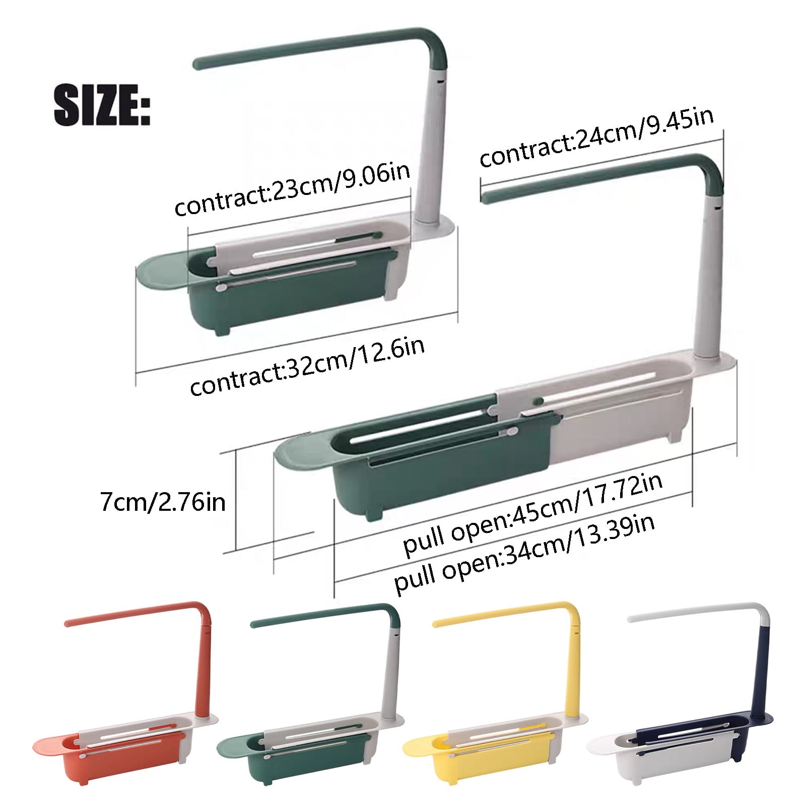 Flash Deals! Storage Rack Updated Telescopic Storage Rack Adjustable ...
