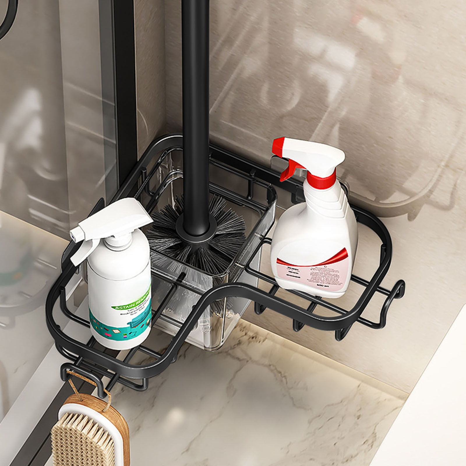 Over The Toilet Storage, InsCrazy Toilet Brush Storage Rack Bid ...