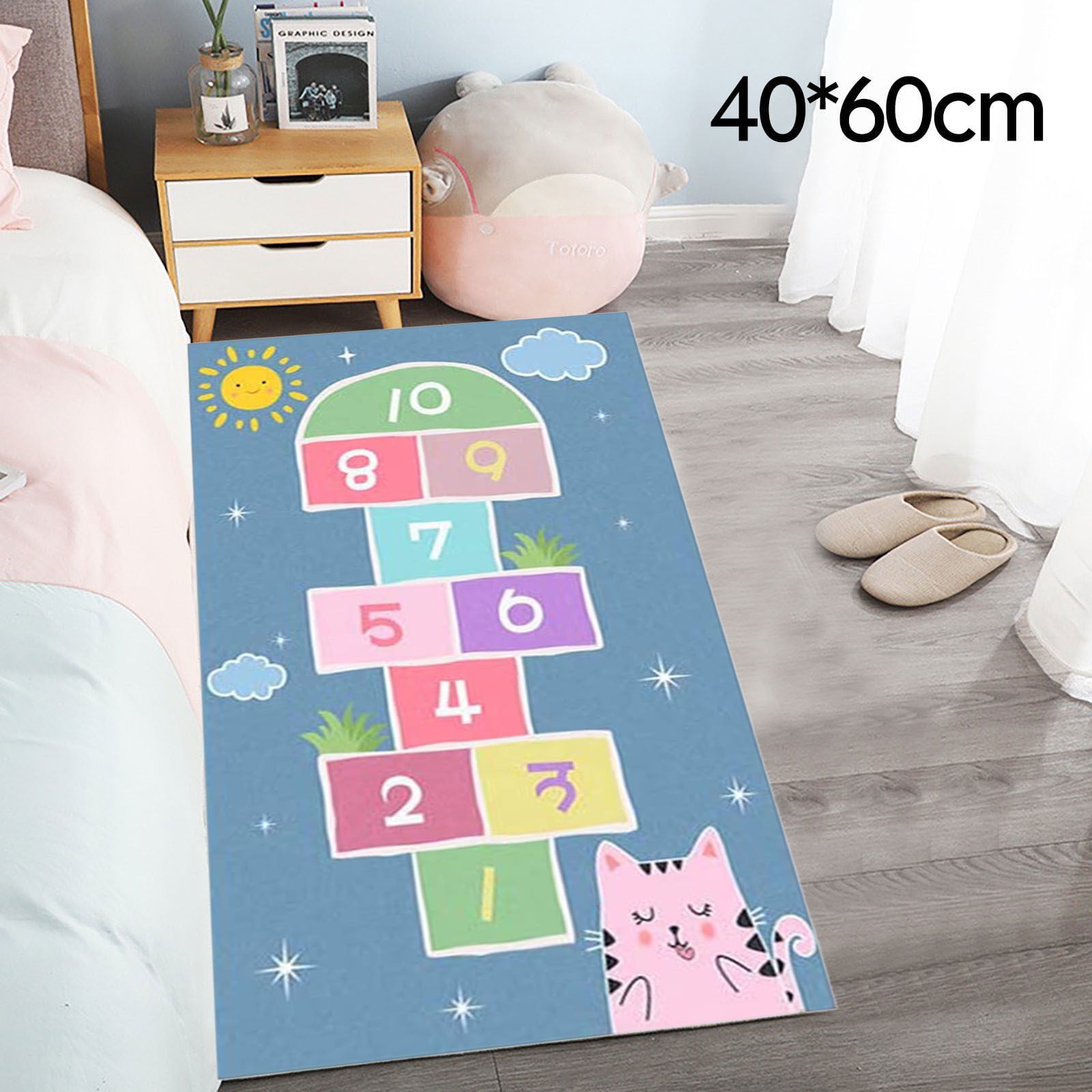 Flash Deals! Women Blankets and Throws Lovely Jumping House Carpet Slip ...