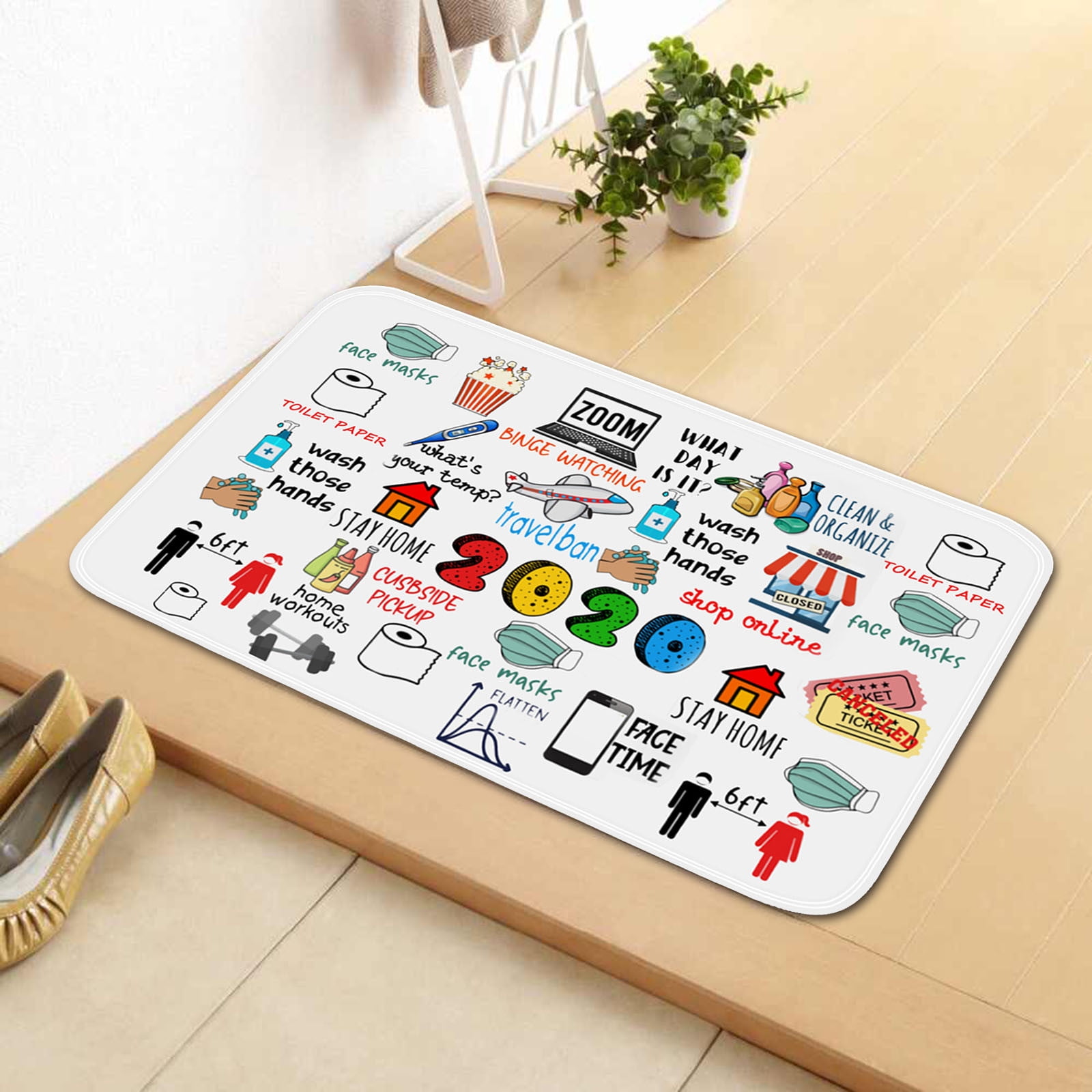 Flash Deals! Zainafacai Area Rugs Washable Rug Non-Slip Living Room ...