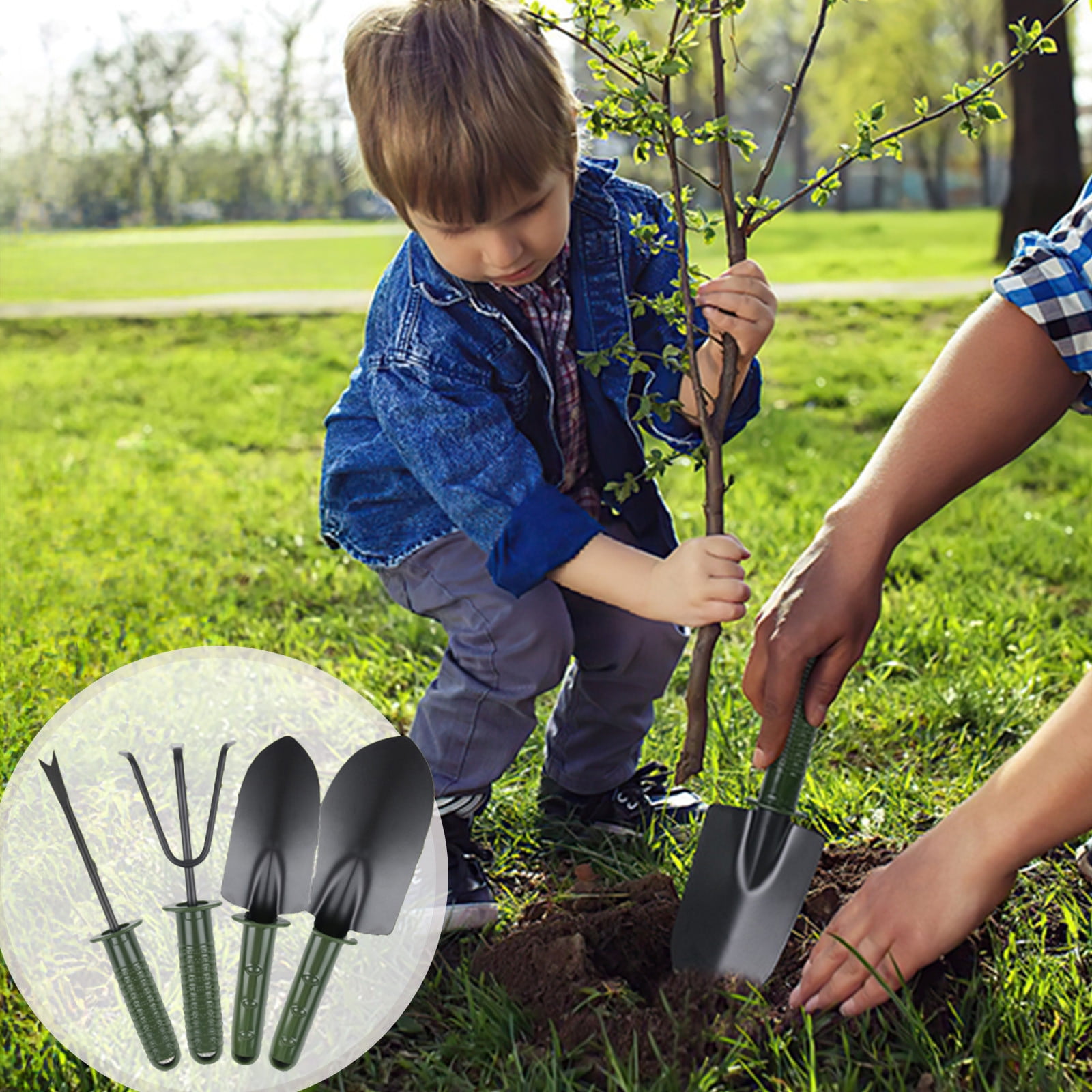 Flash Deals karymi Four Piece Set of Flower Planting Tools Small ...