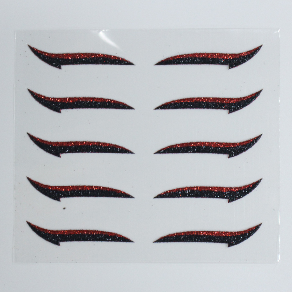 Flash Double Eyelid Eyeliner Stickers Silver Bright Makeup Eye Pad ...