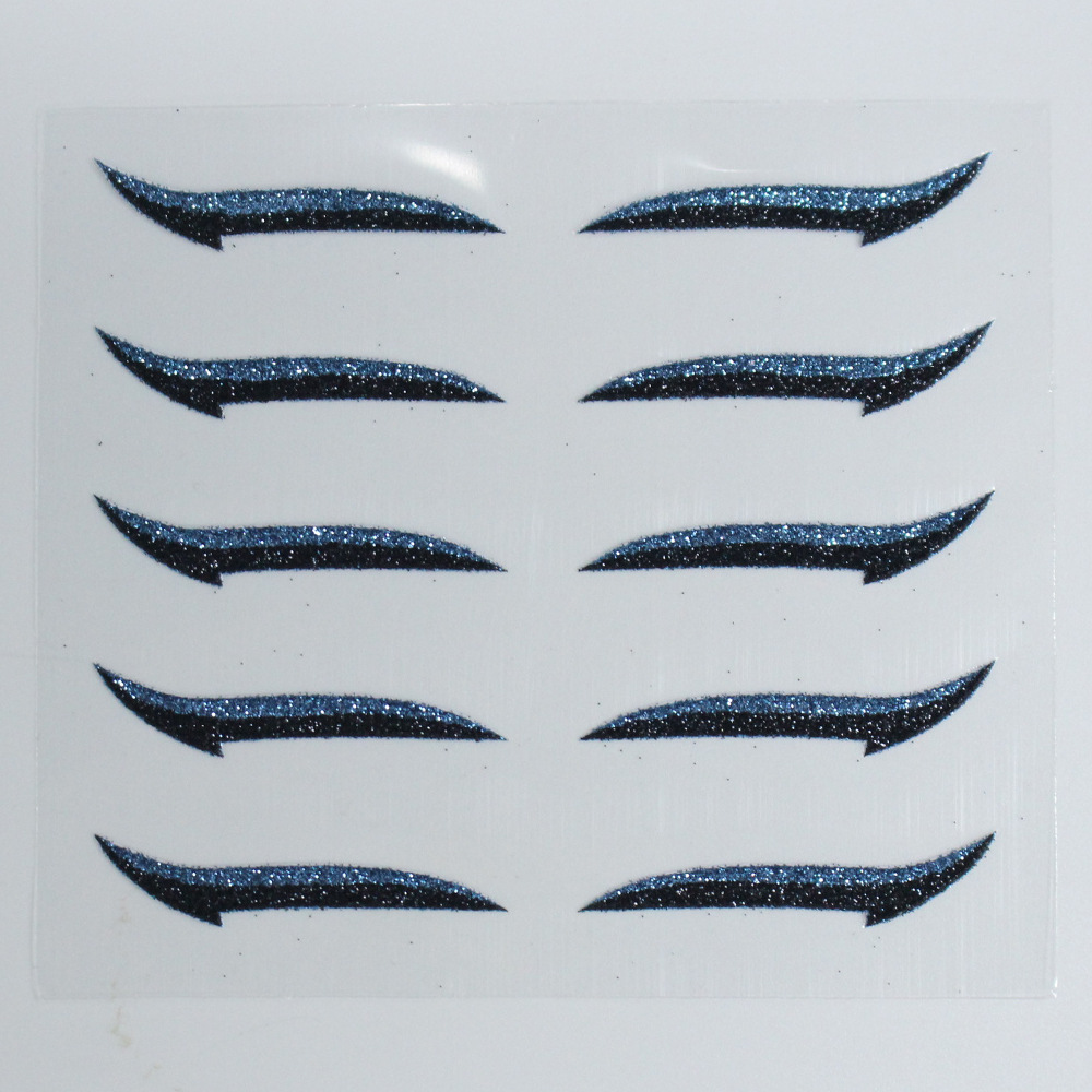 Flash Double Eyelid Eyeliner Stickers Silver Bright Makeup Eye Pad ...
