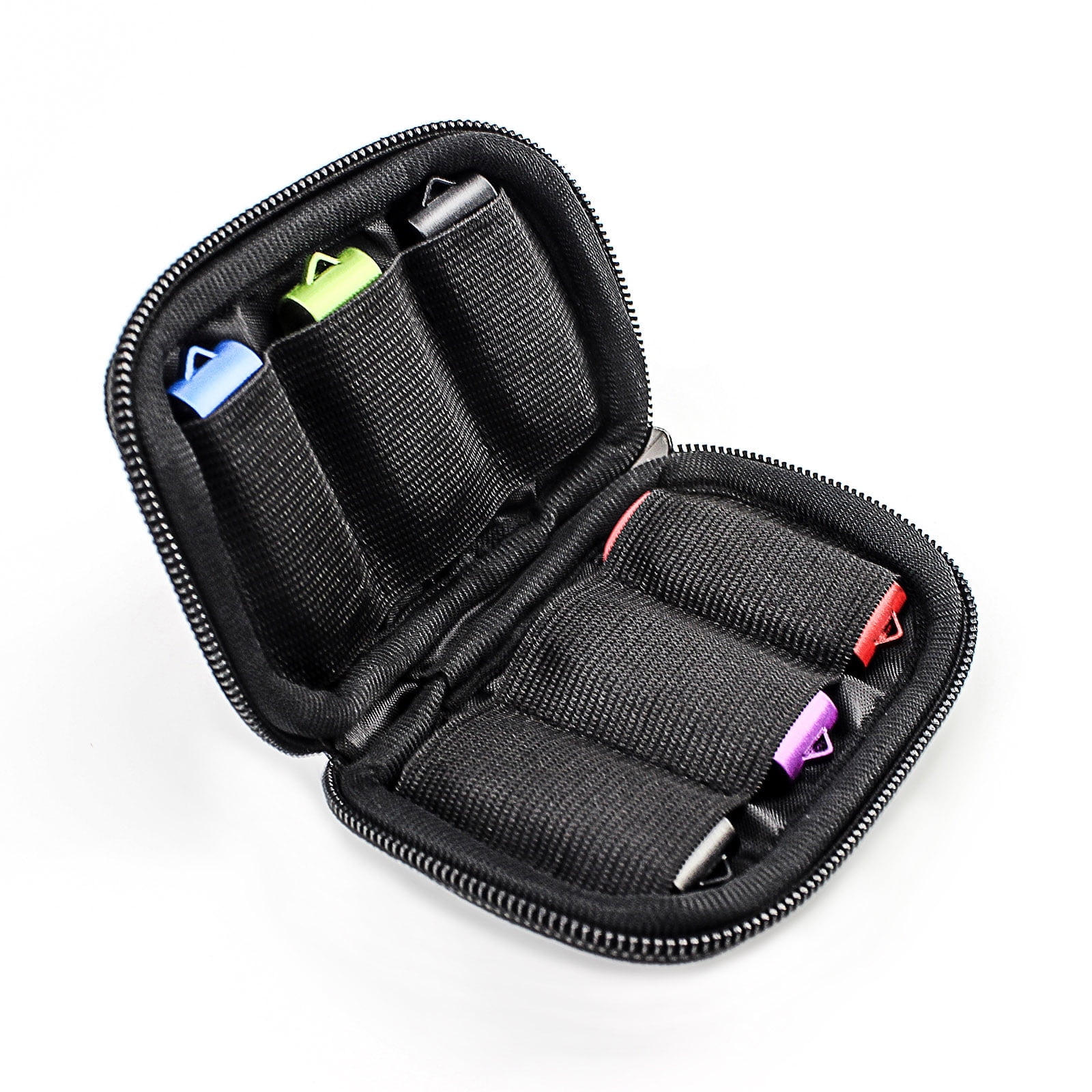 Budieggs Flash Drive Organizer Case, 6 Slots Compact Neoprene USB ...