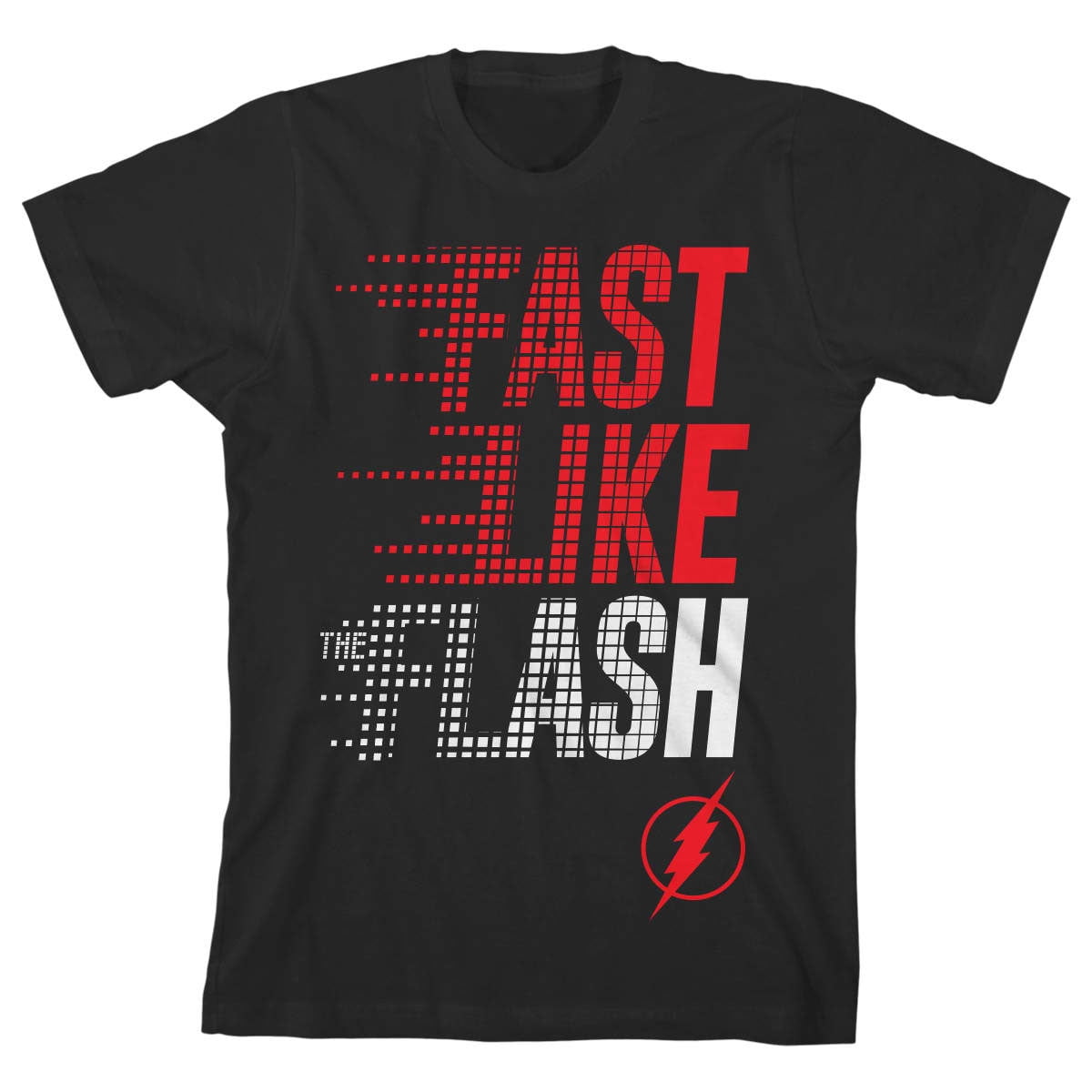 Flash Fast Like Flash Boy's Black T-shirt-XL - Walmart.com