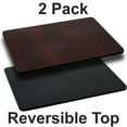 Flash Furniture 2-Pack 30" x 48" Rectangular Table Top with Reversible ...