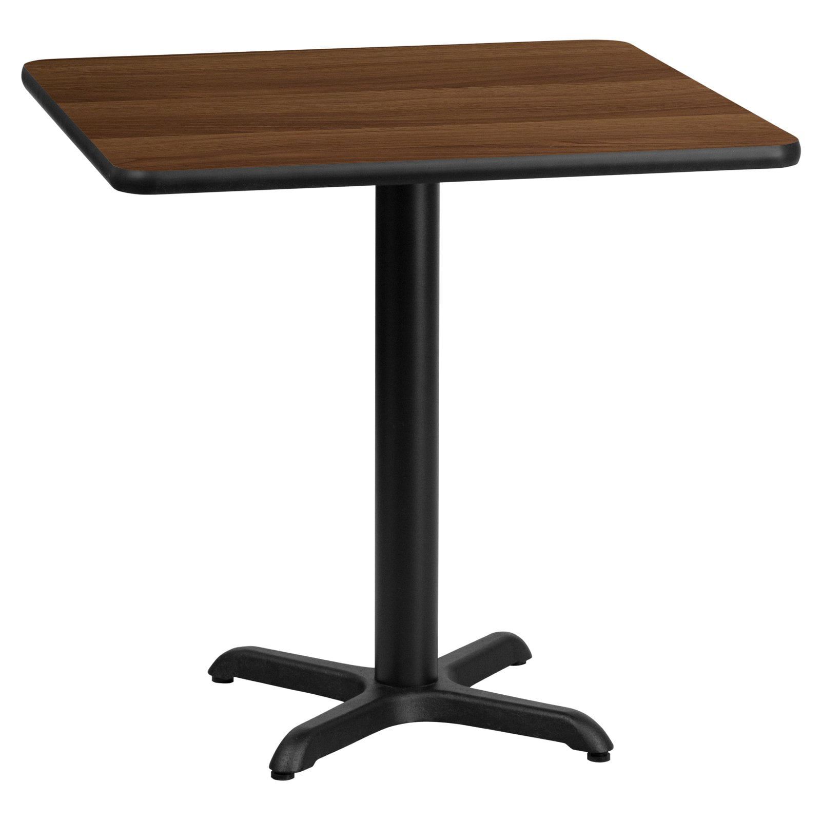 Flash Furniture 24'' Square Walnut Laminate Table Top with 22'' x 22 ...