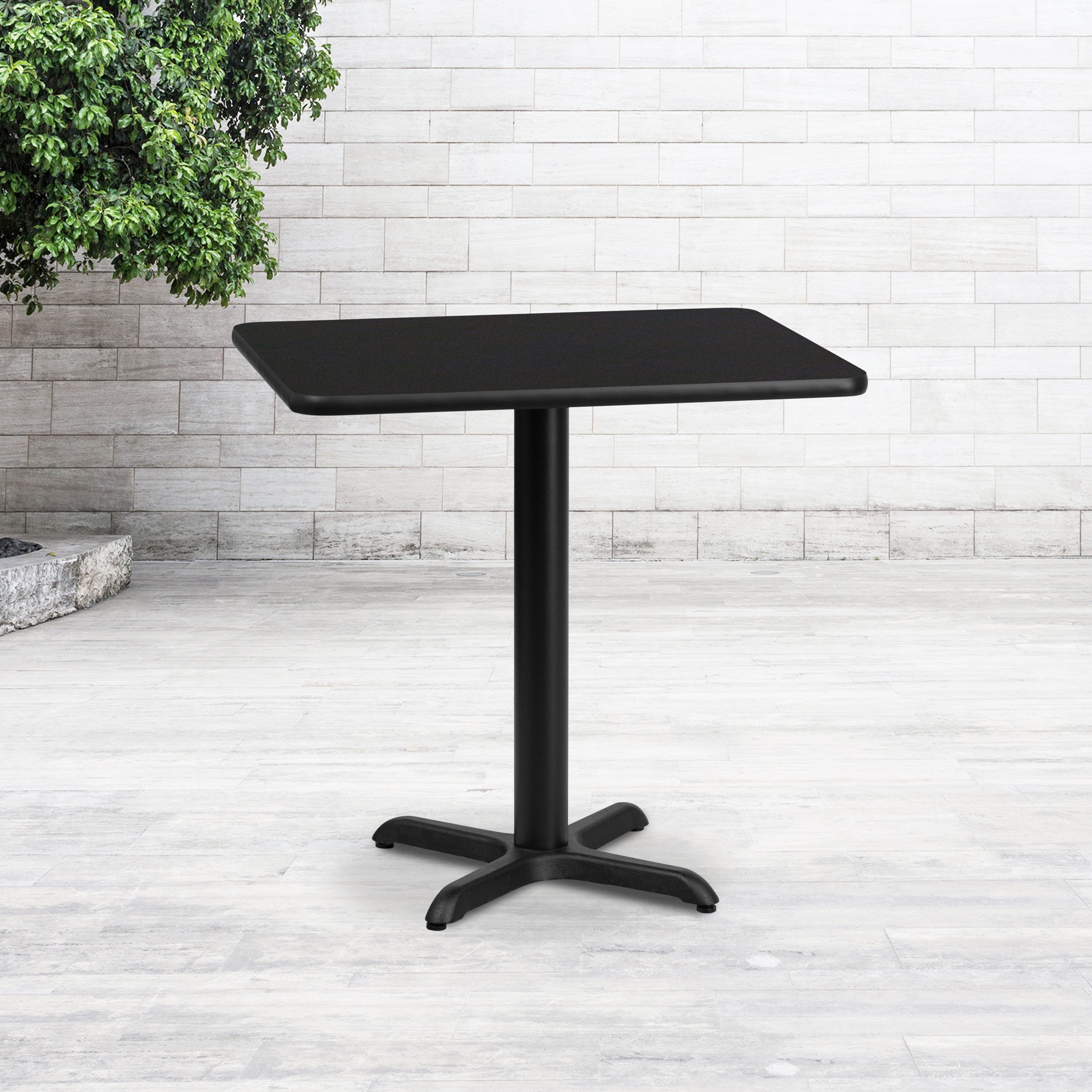 Flash Furniture, Rectangular Table Top, 24" x 30", Black laminate ...
