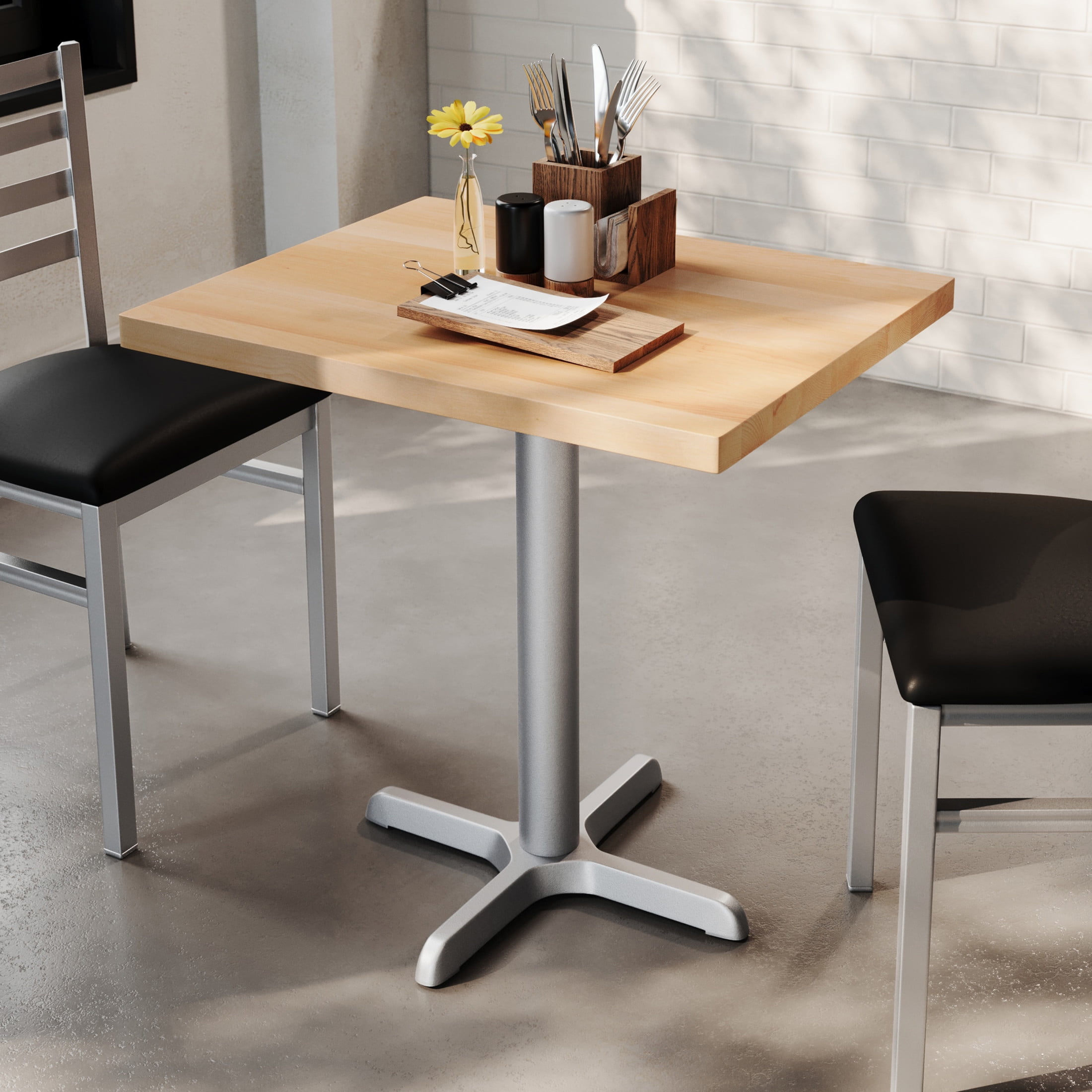 Flash Furniture 24" x 30" Solid Wood Commercial Indoor Tabletop in ...