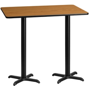 Flash Furniture 30'' Round Natural Laminate Table Top with 18'' Round ...