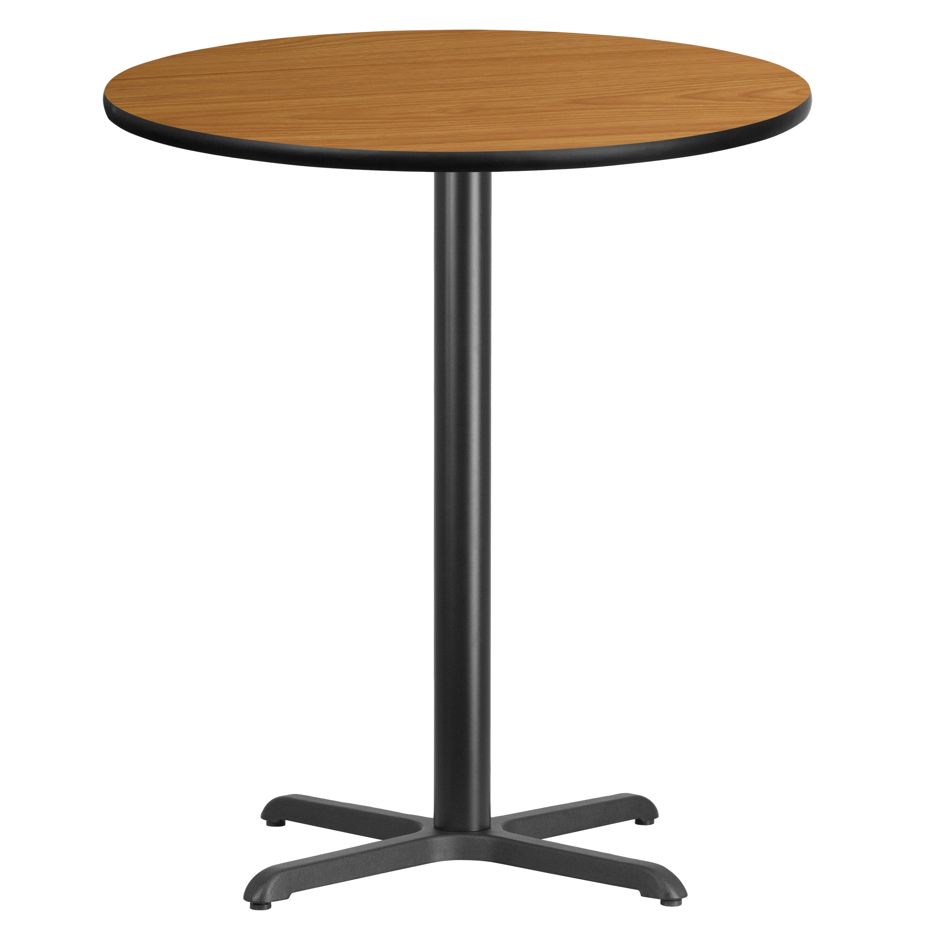 Flash Furniture 36'' Round Natural Laminate Table Top with 30'' x 30 ...