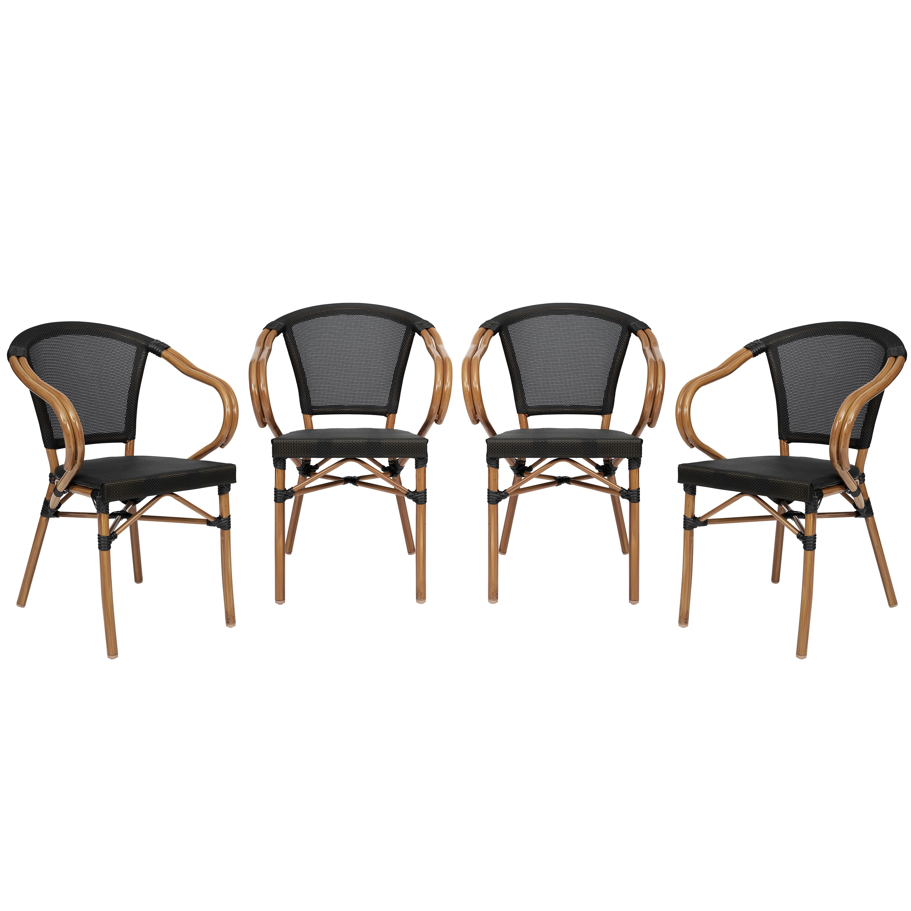 Flash Furniture Marseille Indoor/Outdoor French Bistro Stacking Chair ...