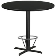 Flash Furniture 30'' x 42'' Rectangular Black Laminate Table Top with ...