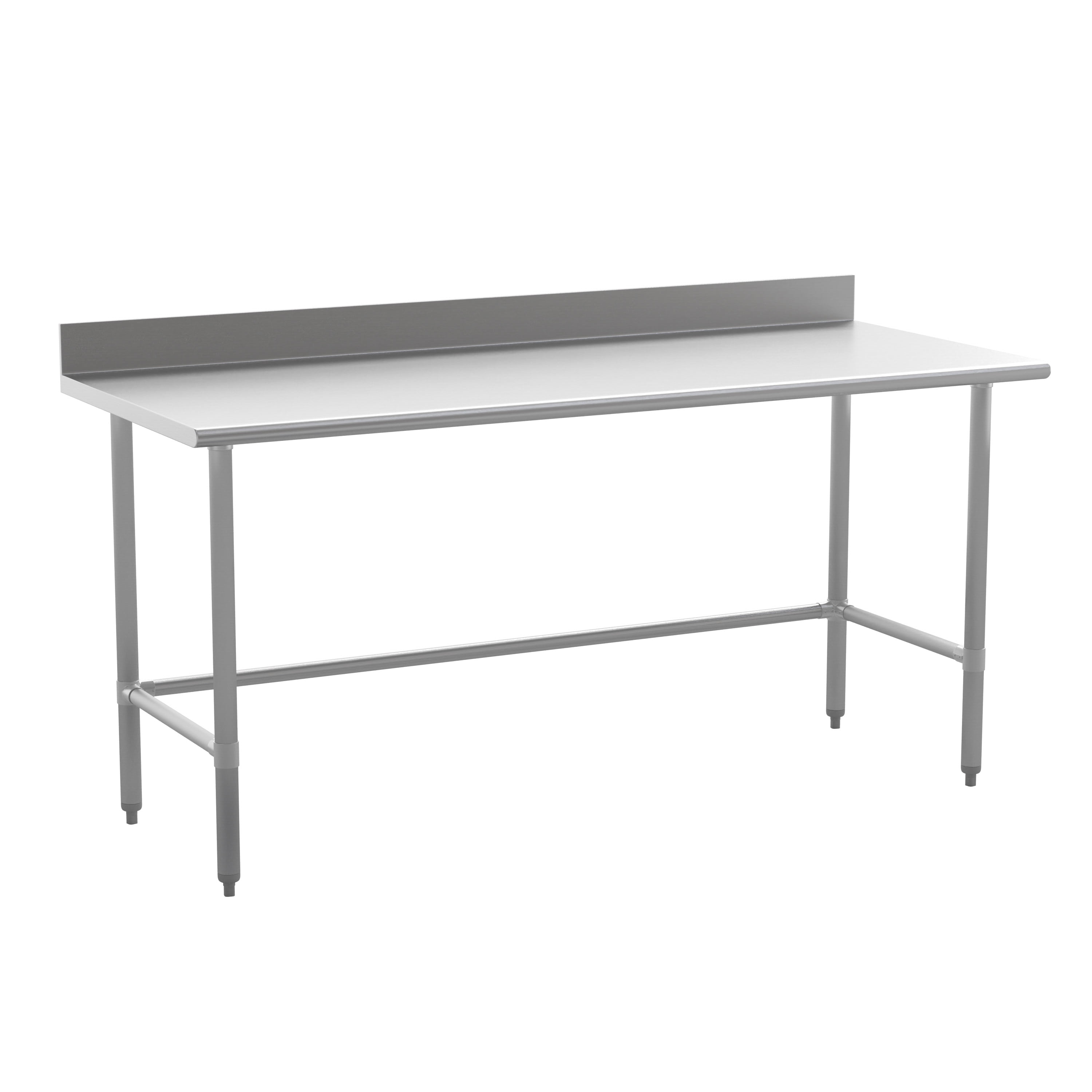 Flash Furniture 72" x 30" Stainless Steel General Purpose Table with 4 ...