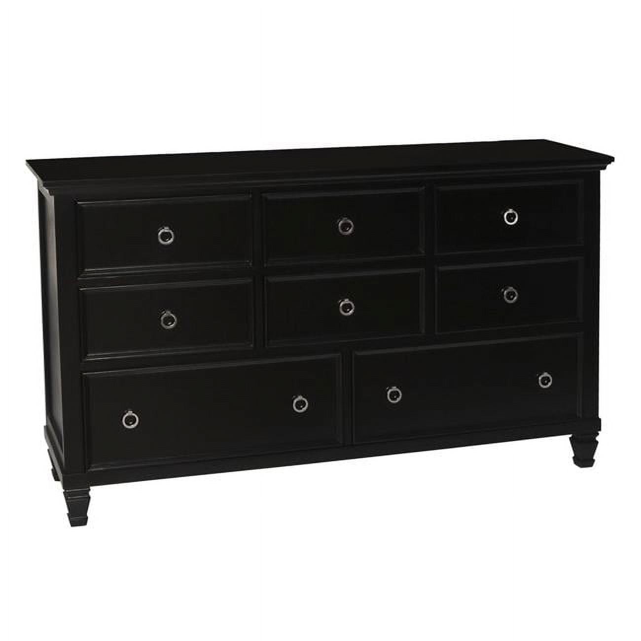 Flash Furniture 8 Drawer Wooden Dresser with Ring Pulls and Tapered ...
