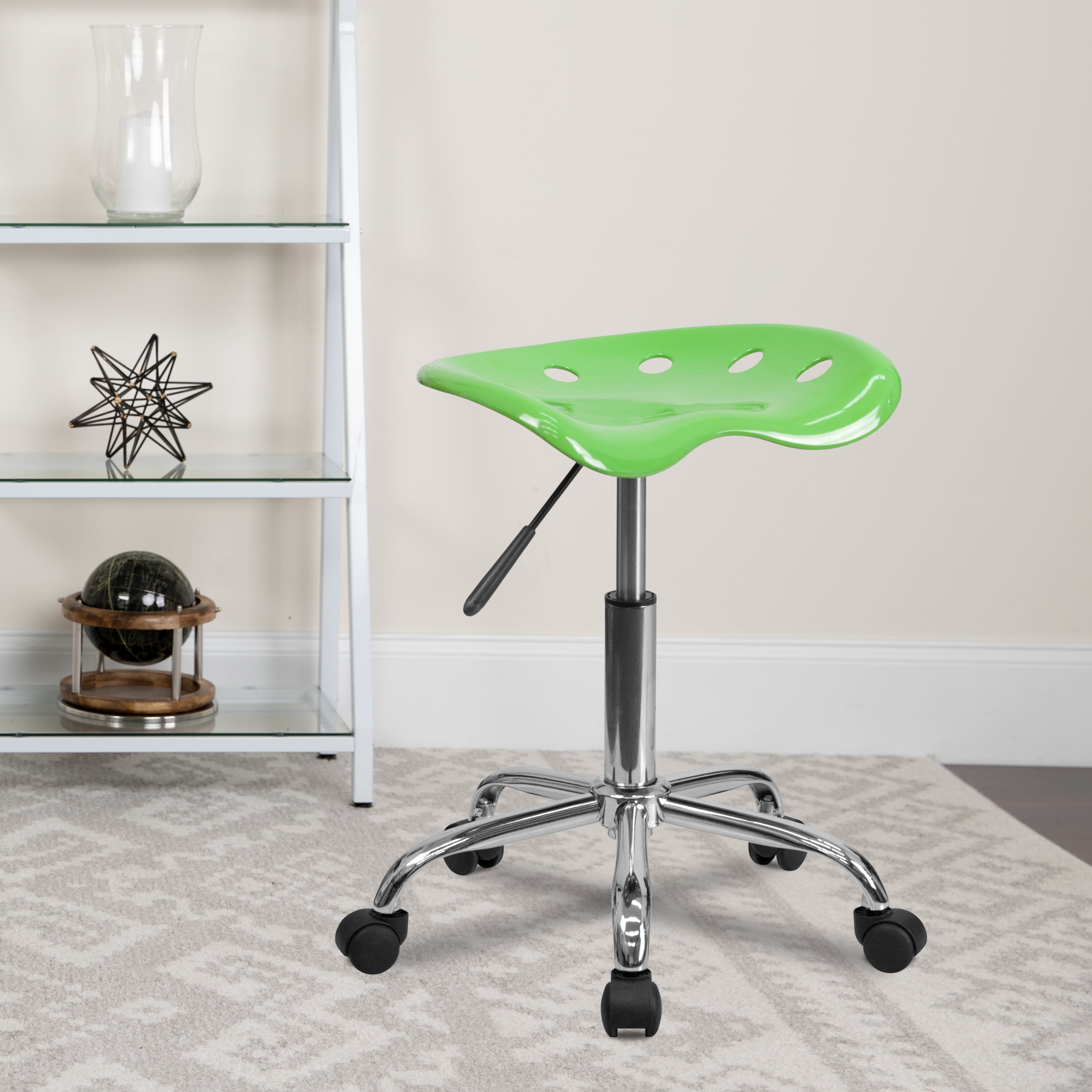Flash Furniture Adjustable Height Task Stool with Tractor Seat ...