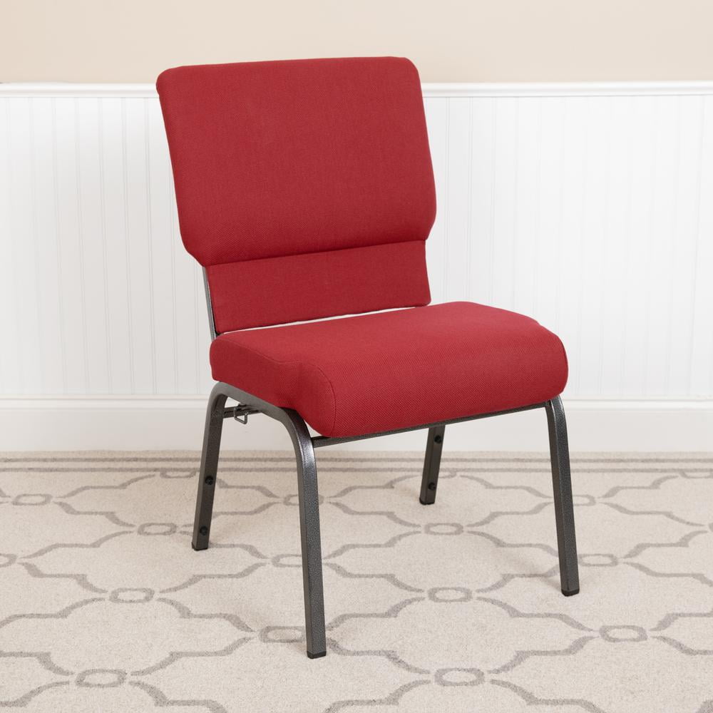 Flash Furniture Advantage Burgundy Church Chair Wide PCHT-100WJ ...