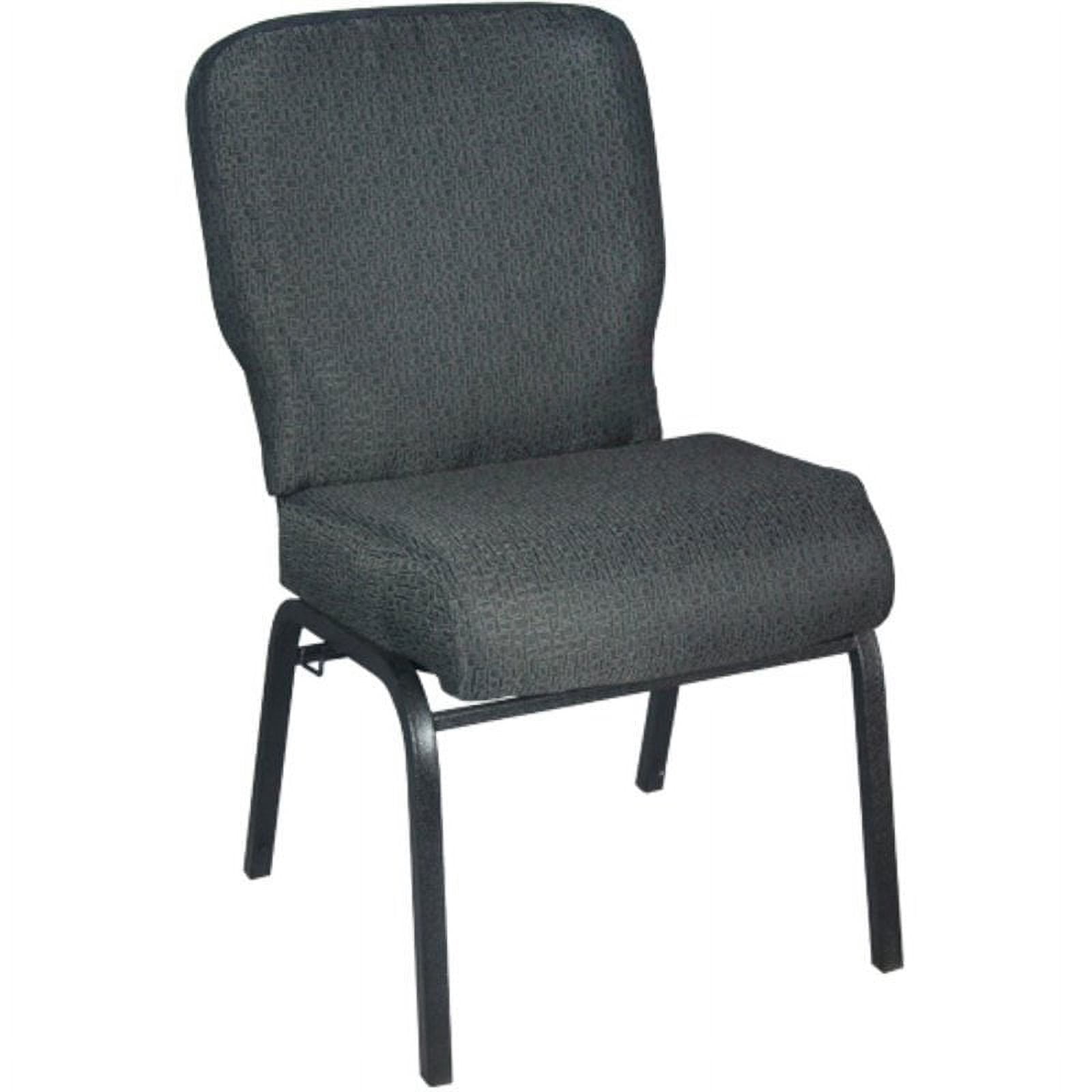 Flash Furniture Advantage Signature Elite Fabric Church Chair in Black ...