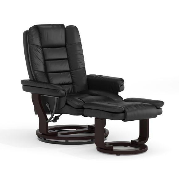 Flash Furniture Contemporary Leather Recliner Ottoman