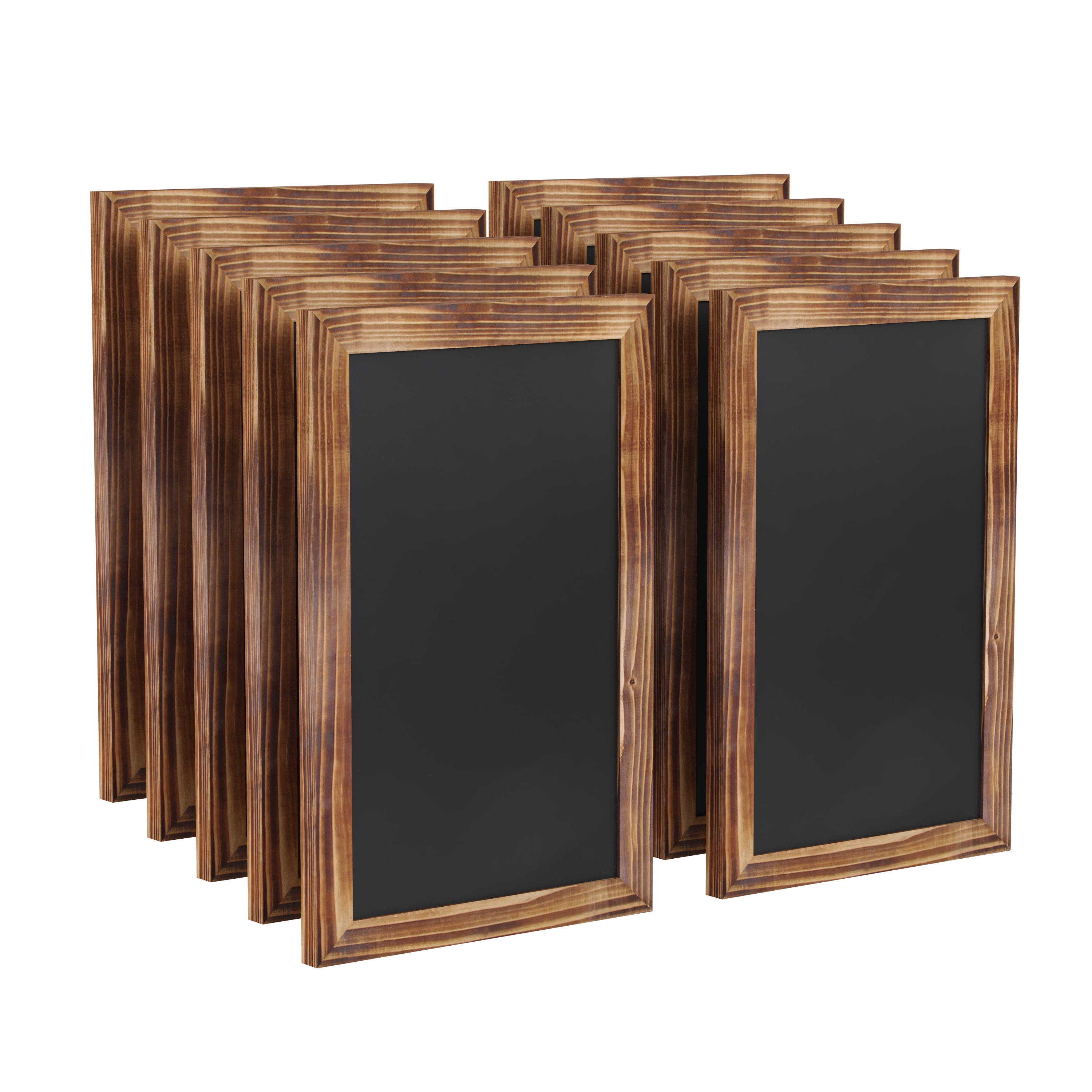 Flash Furniture Canterbury 11" x 17" Torched Wood Wall Mount Magnetic ...