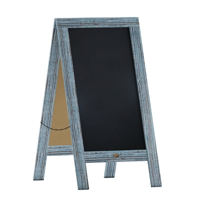 Flash Furniture Canterbury 40" x 20" Vintage Wooden A-Frame Magnetic ...