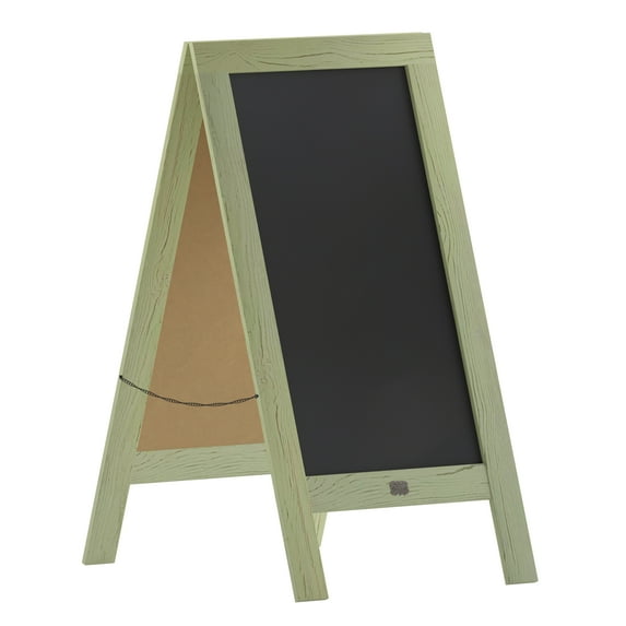 Flash Furniture Canterbury 40" x 20" Vintage Wooden A-Frame Magnetic ...