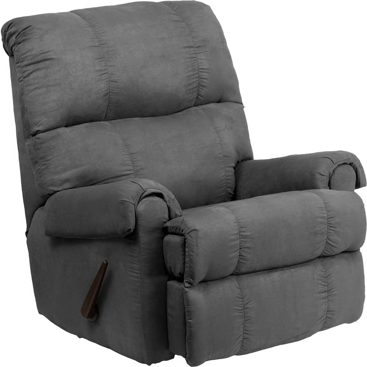 Flash Furniture Contemporary Flatsuede Microfiber Rocker Recliner ...