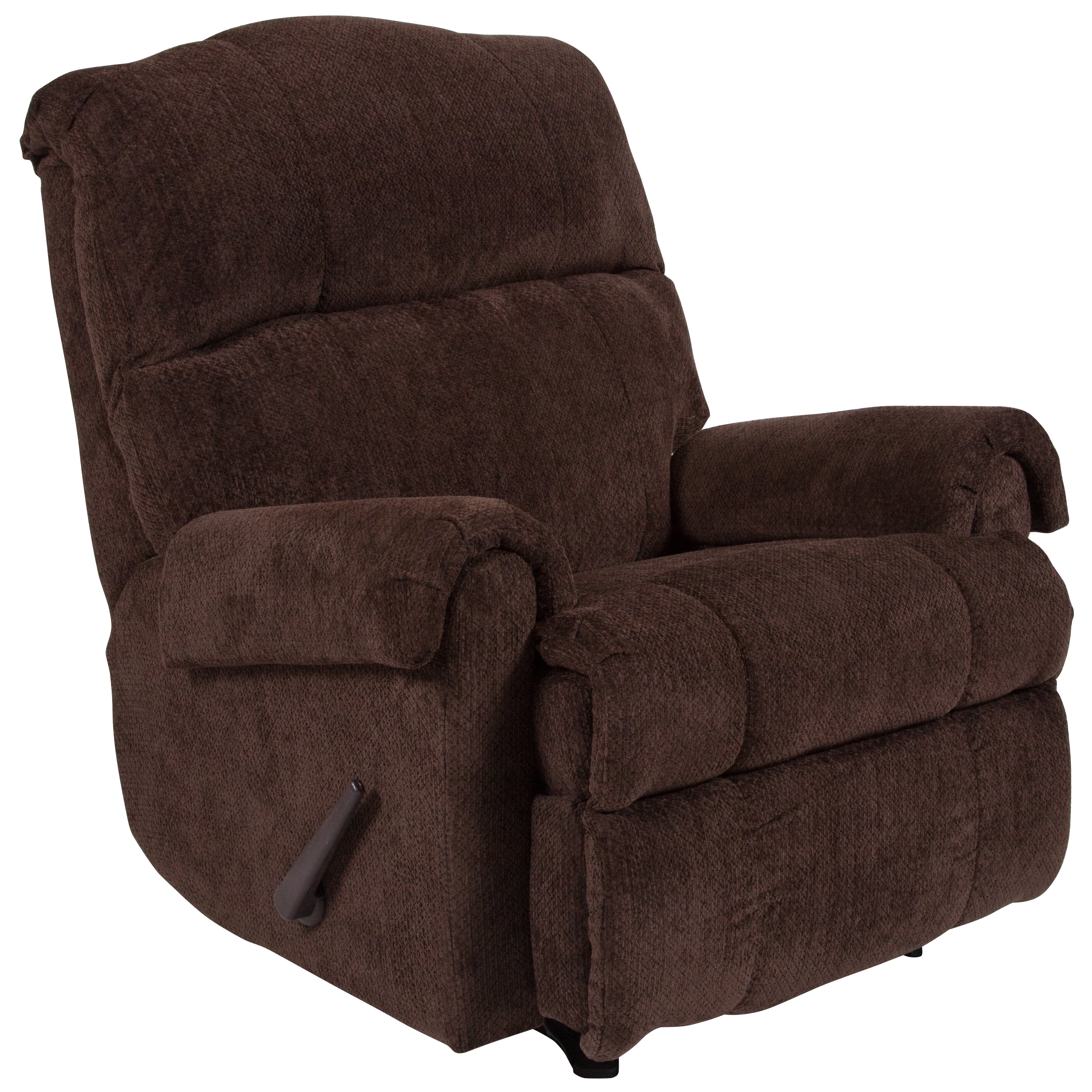 Flash Furniture Contemporary Kelly Chocolate Super Soft Microfiber ...