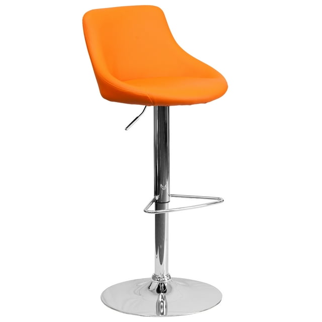 Flash Furniture Contemporary Vinyl Bucket Seat Adjustable Height ...