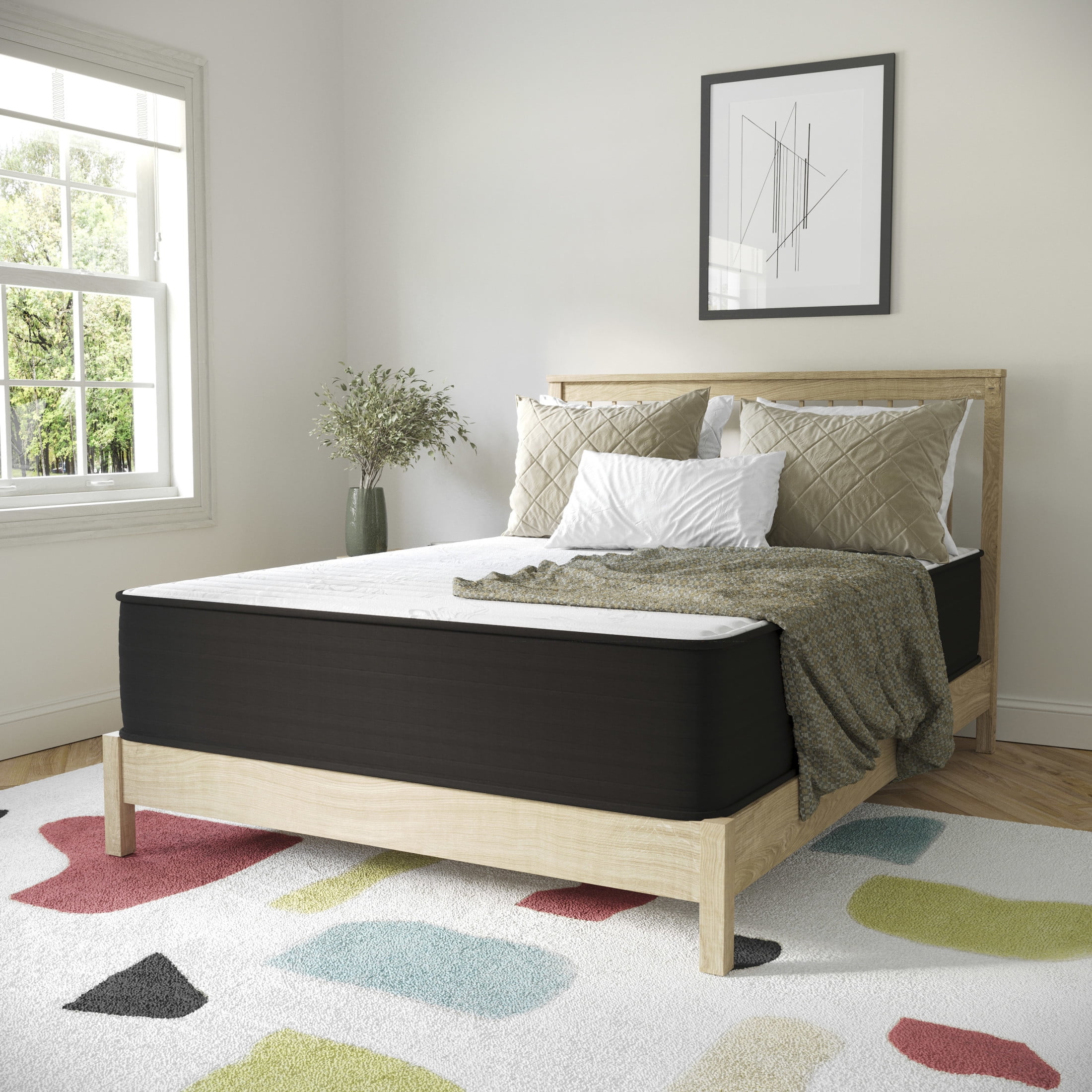 Flash Furniture Dream 12" Premium Foam and Pocket Spring Hybrid ...