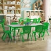 Flash Furniture Wren Adjustable Height Kids Activity Table, Natural ...