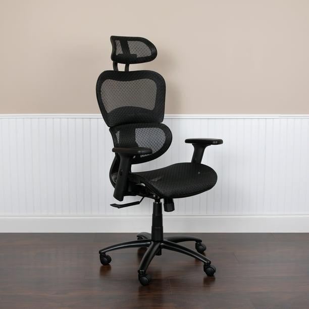 Flash Furniture Ergonomic Mesh Office Chair with 2-to-1 Synchro-Tilt ...