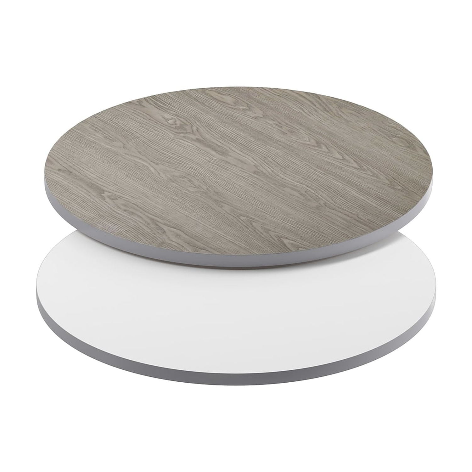 Flash Furniture Glenbrook 30" Round Table Top Reversible White or Gray ...