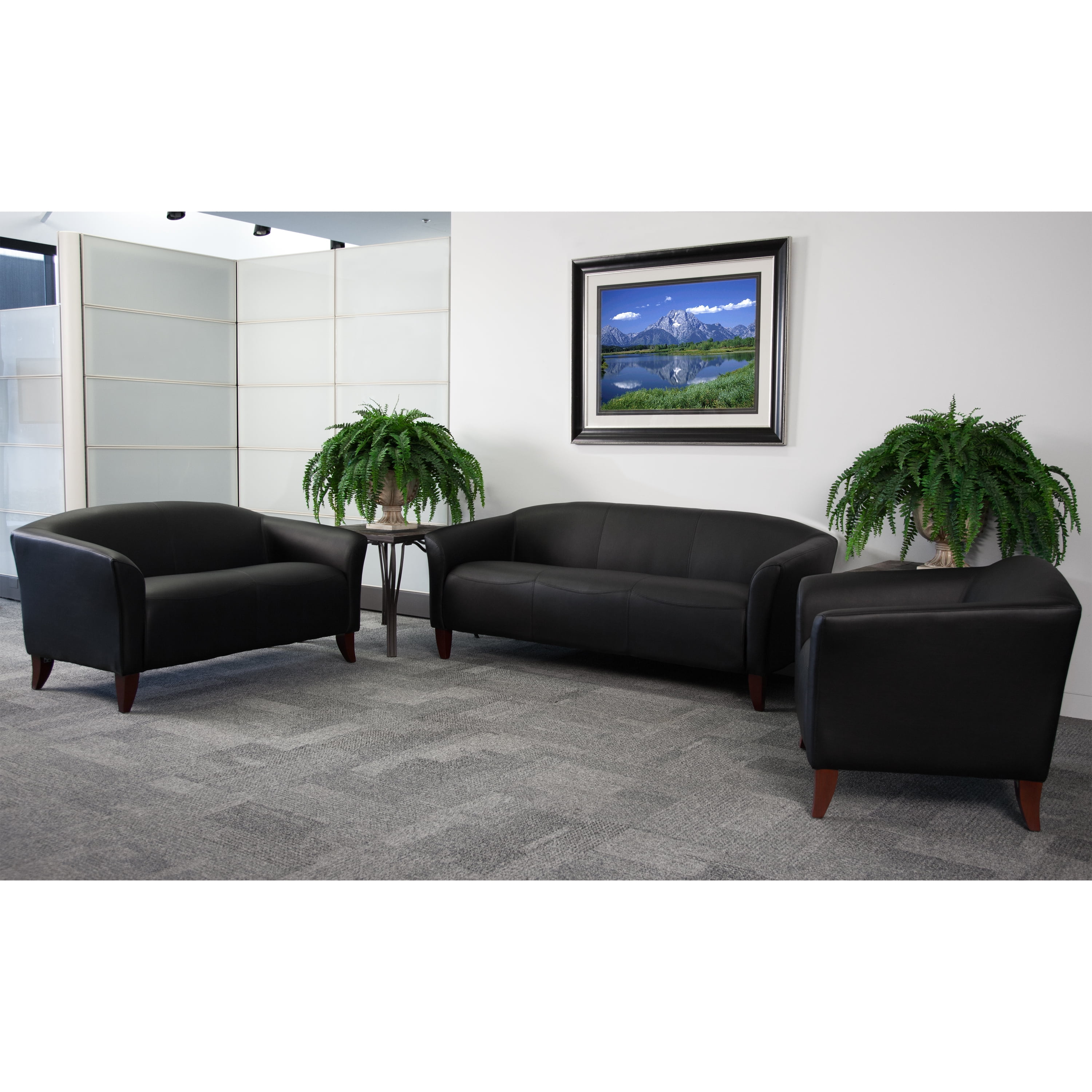 Flash Furniture HERCULES Imperial Series Black LeatherSoft Chair ...