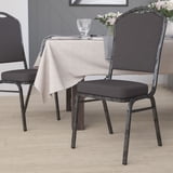 Flash Furniture HERCULES Series Crown Back Stacking Banquet Chair, Gray ...
