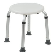 Drive Medical Adjustable Height Bath Stool, White - Walmart.com