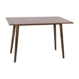 Flash Furniture Hatfield Collection Midcentury Dining Table, Dark ...