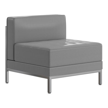 Flash Furniture HERCULES Alon Series Melrose White LeatherSoft Convex ...