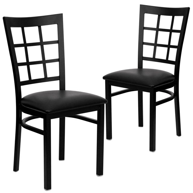 Flash Furniture Hercules Series Modern Metal Window Back Restaurant ...