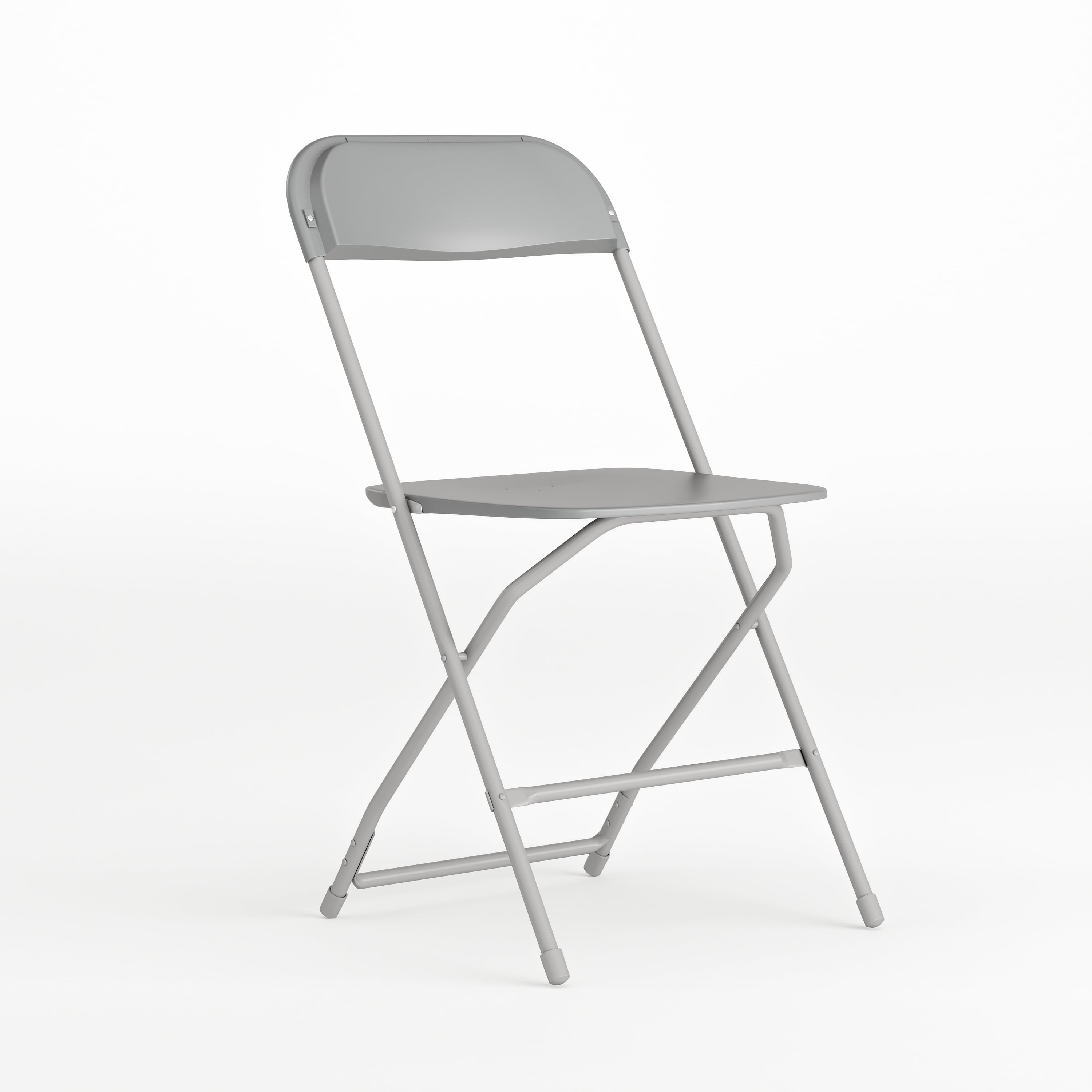 Flash Furniture Hercules Series Foldable Heavy-Duty Grey Plastic Chair ...