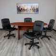 Flash Furniture Jones 6 Foot (72 inch) Oval Conference Table in Cherry ...