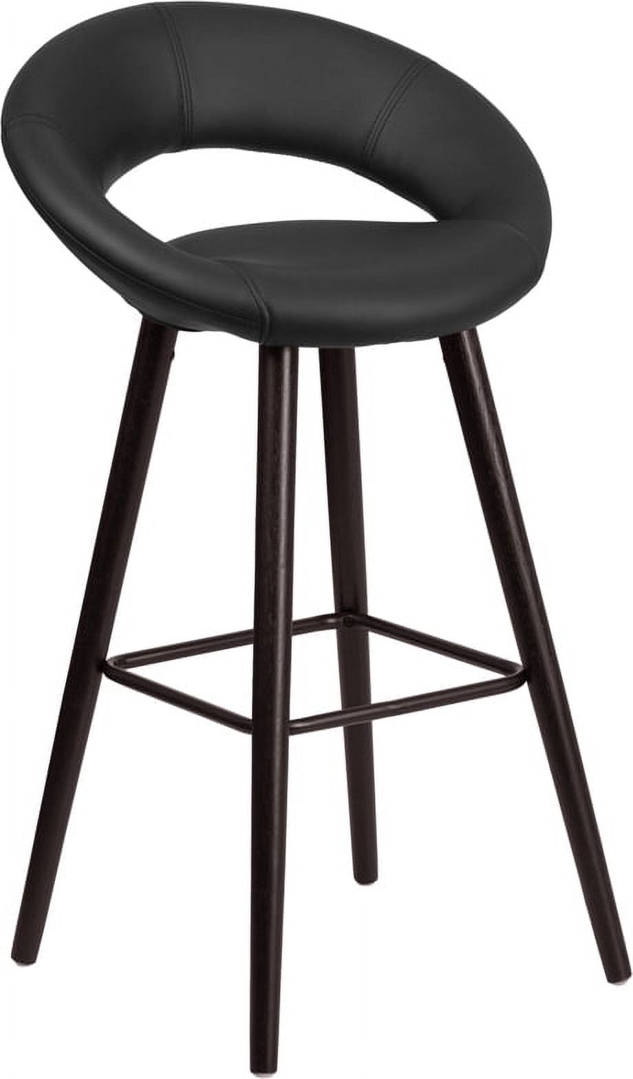 Flash Furniture Kelsey 30 in. Contemporary Rounded Keyhole Back Legged ...