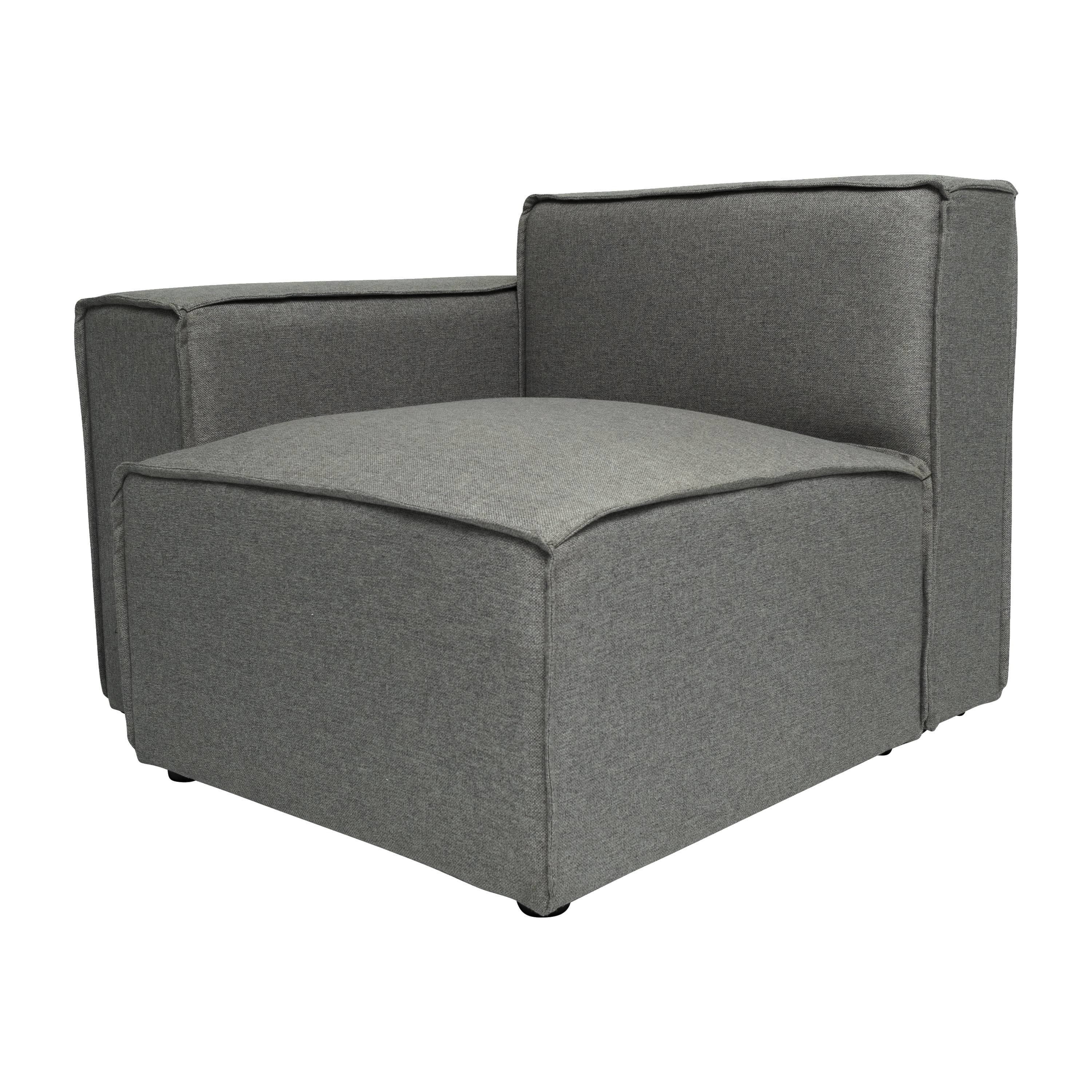 Flash Furniture Luxury Modular Sectional Sofa, Left Side with Arm Rest ...