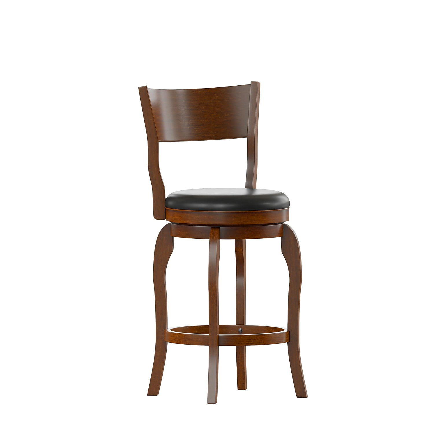 Flash Furniture Nichola Open Back Counter Height Barstool, Antique Oak ...